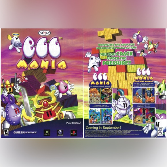 HotGen Studios | Art | 202 Egg Mania Nintendo Gameboy Advance Video ...